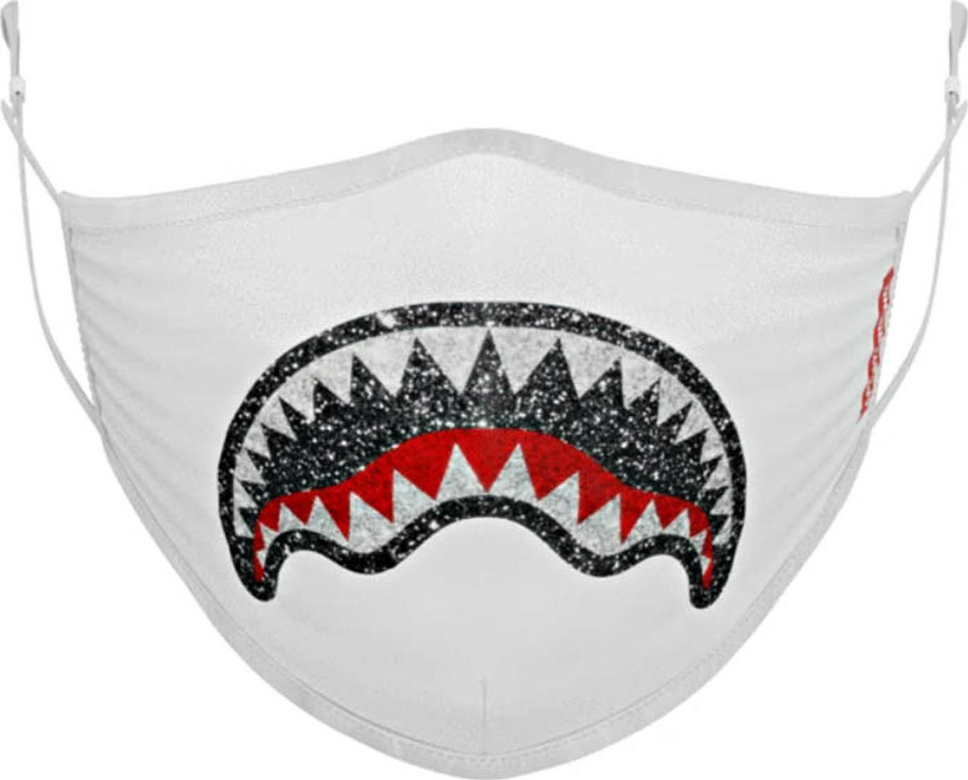 Sprayground Face Mask Trinity Crystal Shark Άσπρο